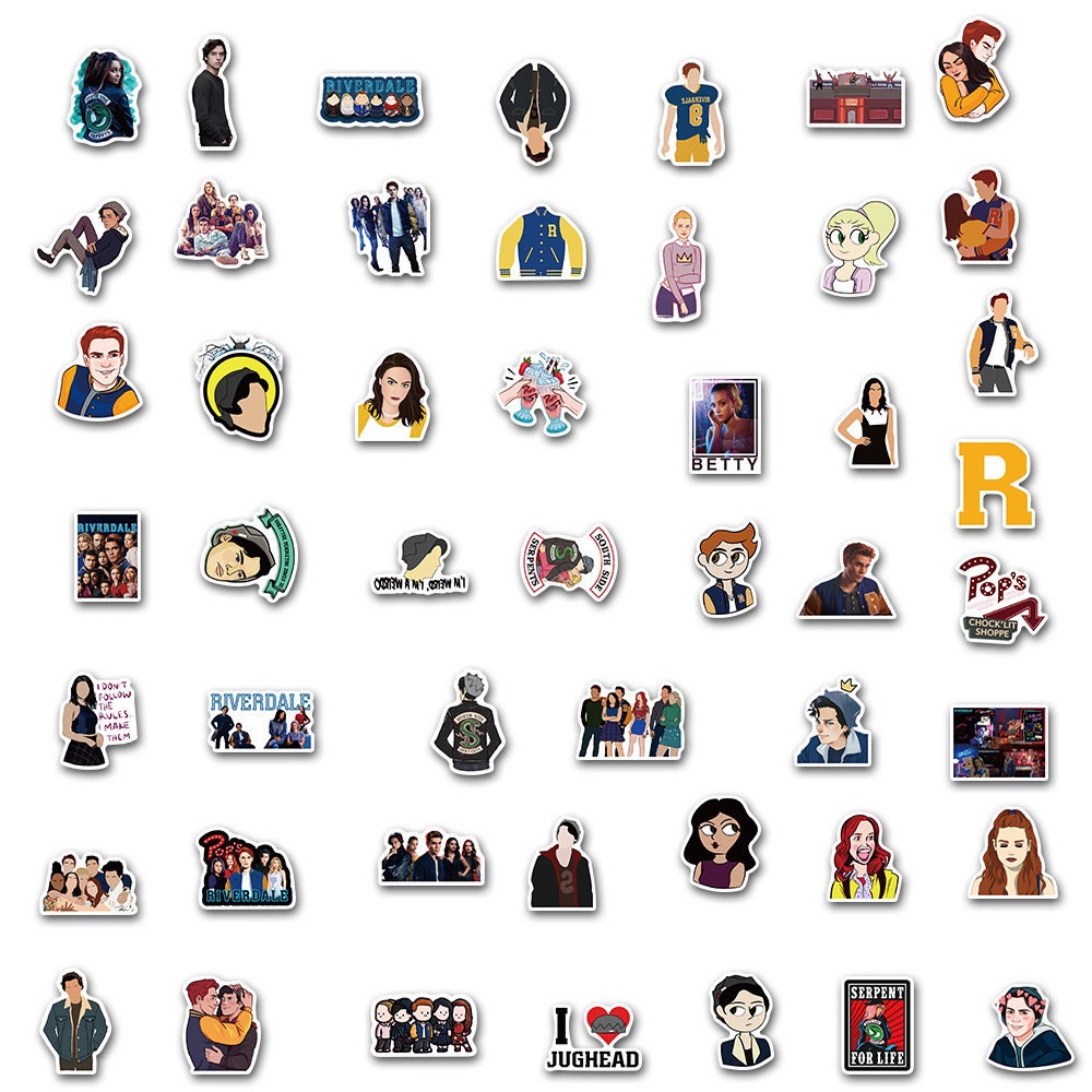 100 Stickers Riverdale TV Drama Theme Design Cute Aestheic - Etsy