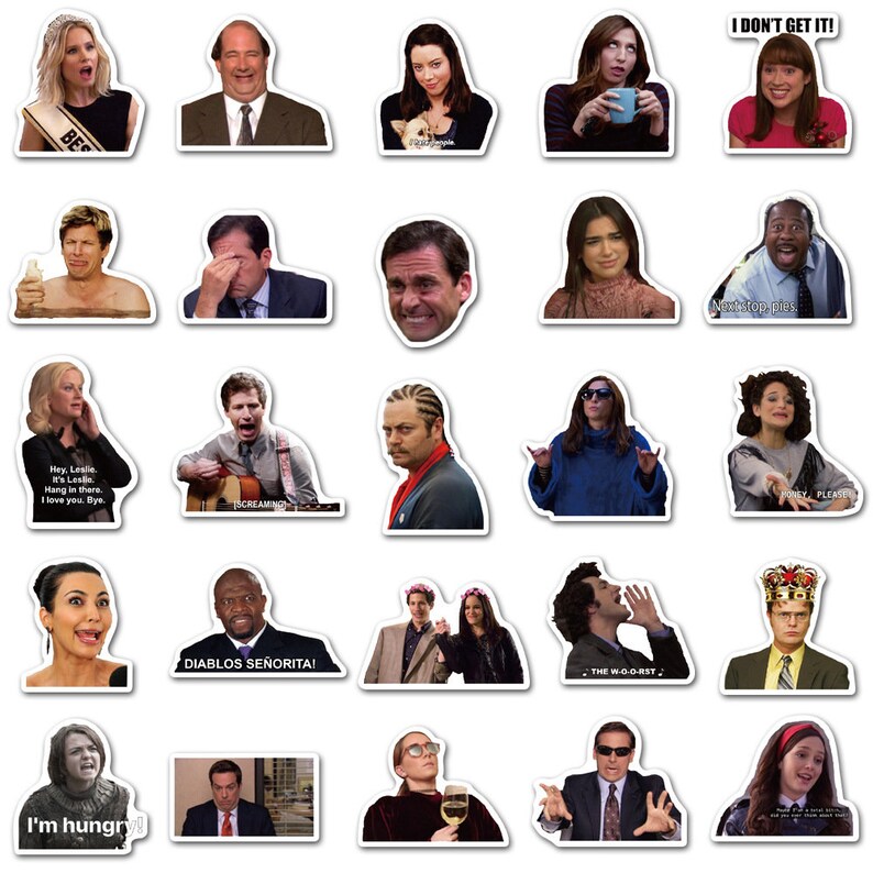 100 Stickers TV Drama Memes Theme Design Cute Aestheic Stickers ...