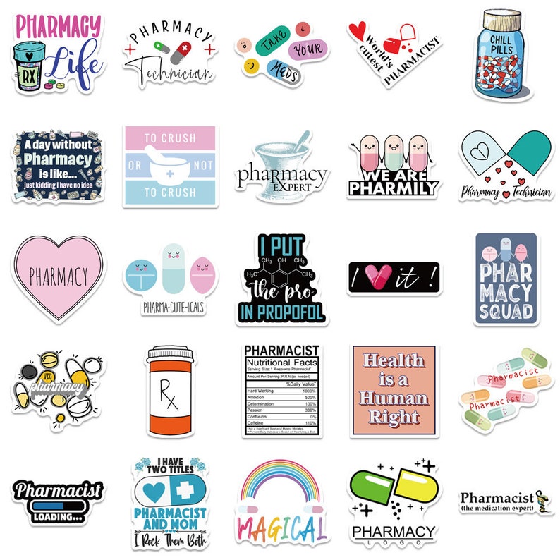 100 Stickers Nurse Medical Theme Design Cute Aestheic Stickers - Etsy ...