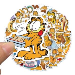 50 Stickers Garfield Cat Design Cute Aesthetic Stickers Decal ...