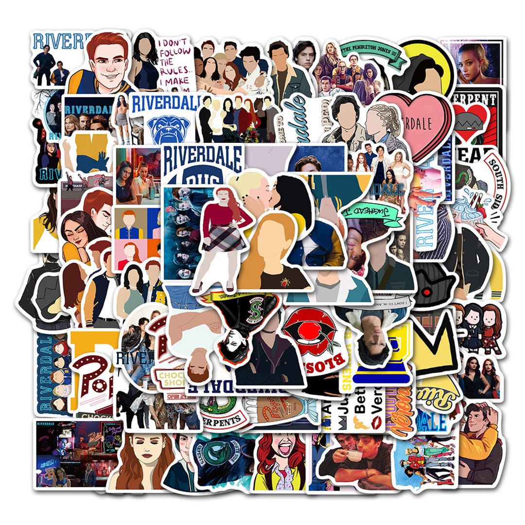 100 Stickers Riverdale TV Drama Theme Design Cute Aestheic Stickers ...