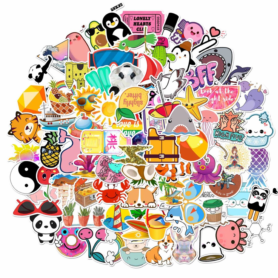 100 Stickers INS 1 Theme Design Cute Aestheic Stickers Collection - Etsy
