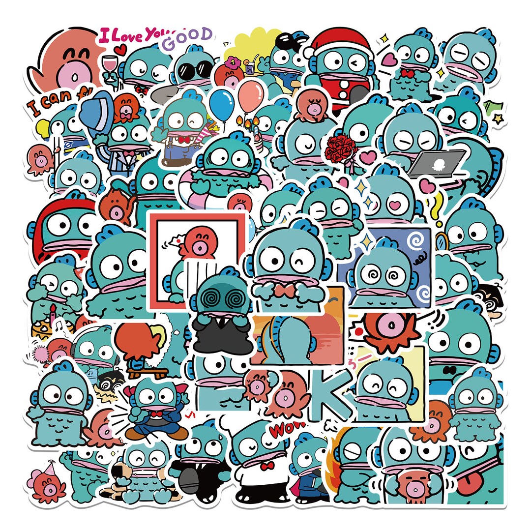50 Stickers Cute Cartoon 6 Design Cute Aesthetic Stickers Decal ...