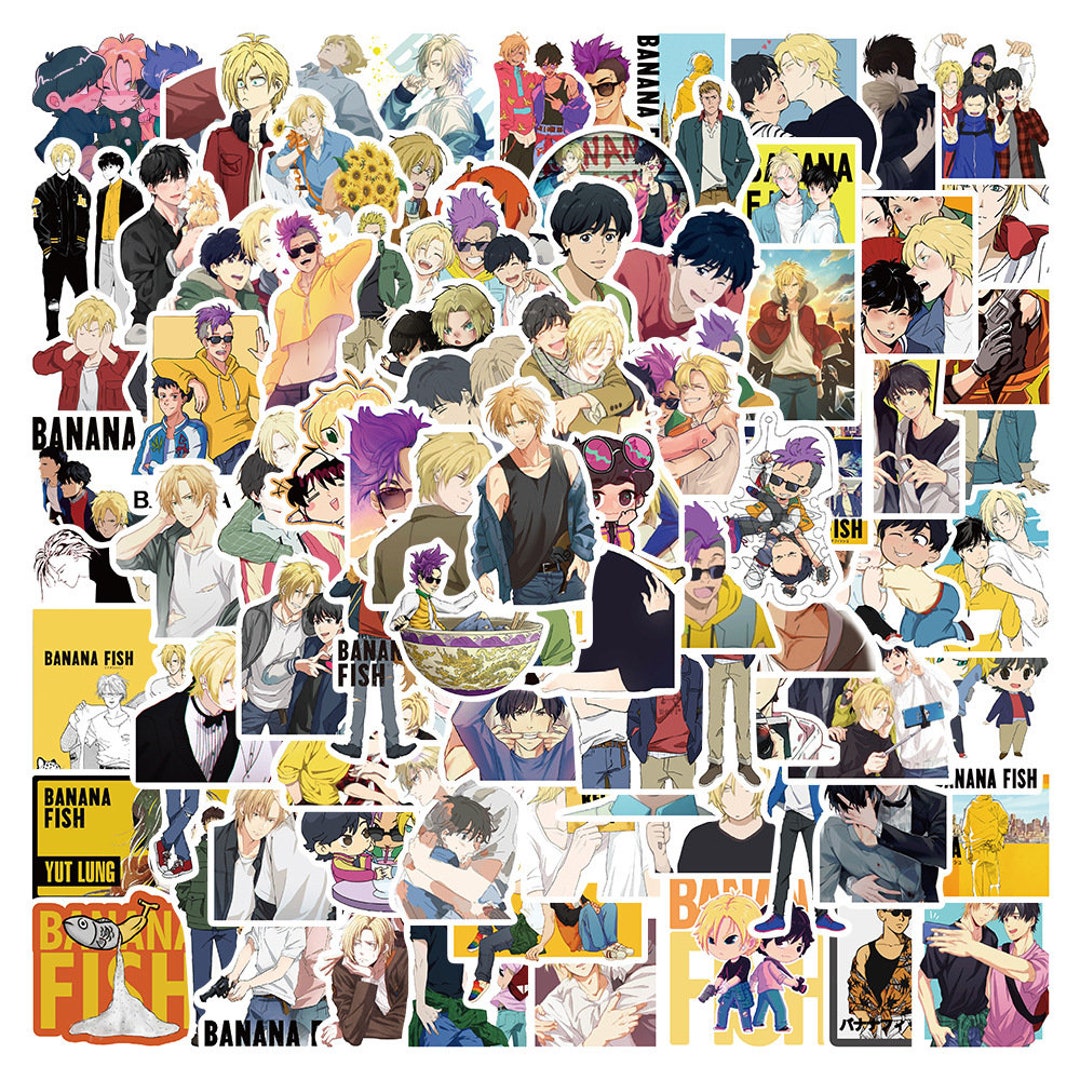 100 Stickers Banana Fish Ash Lynx Japan Anime Theme Design Cute ...