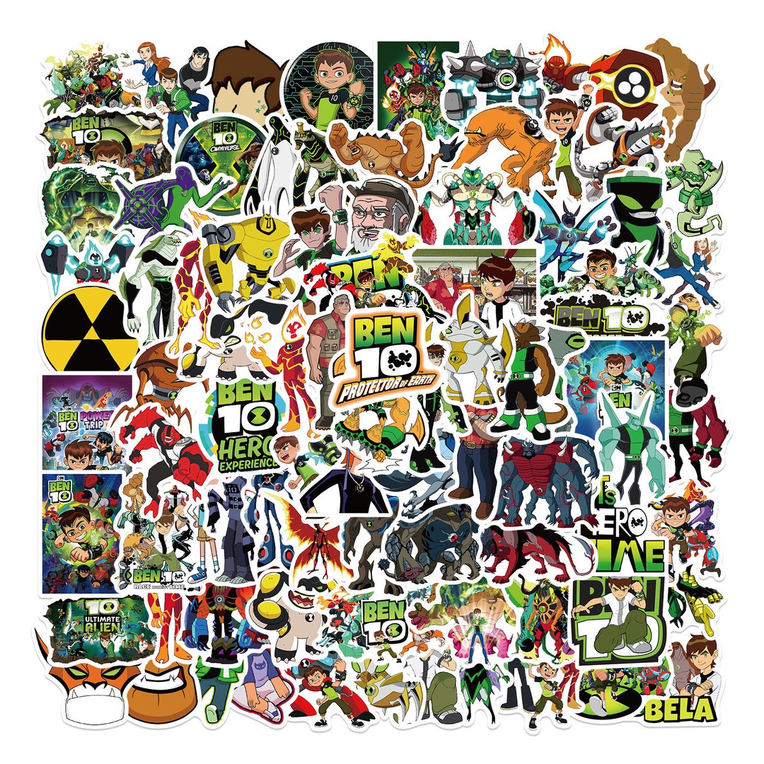 100 Stickers Ben 10 Theme Design Cute Aestheic Stickers Collection ...