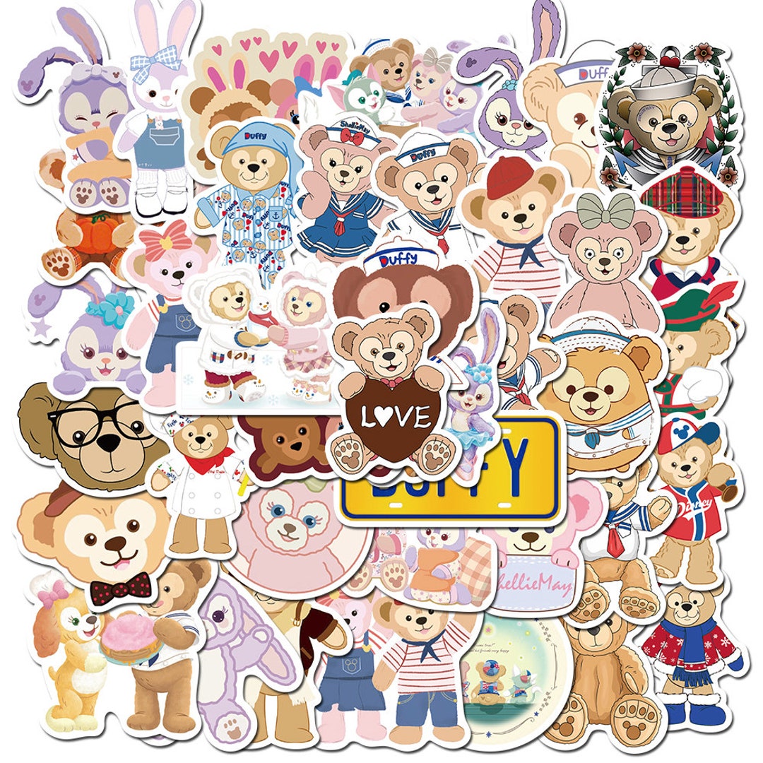 40 Stickers Duffy Bear Design Cute Aesthetic Stickers Decal Collection ...