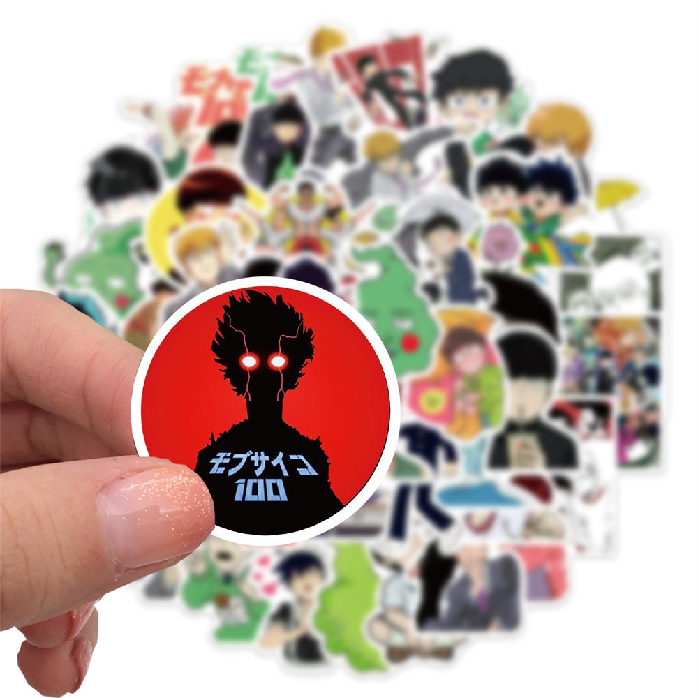 50 Stickers Mob Psycho 100 Design Cute Aesthetic Stickers - Etsy