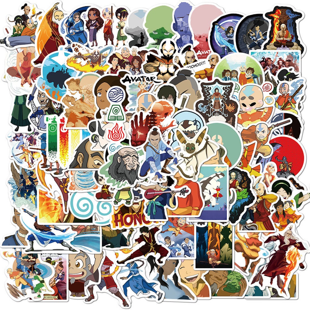 100 Stickers Avatar Cartoon Theme Design Cute Aestheic - Etsy