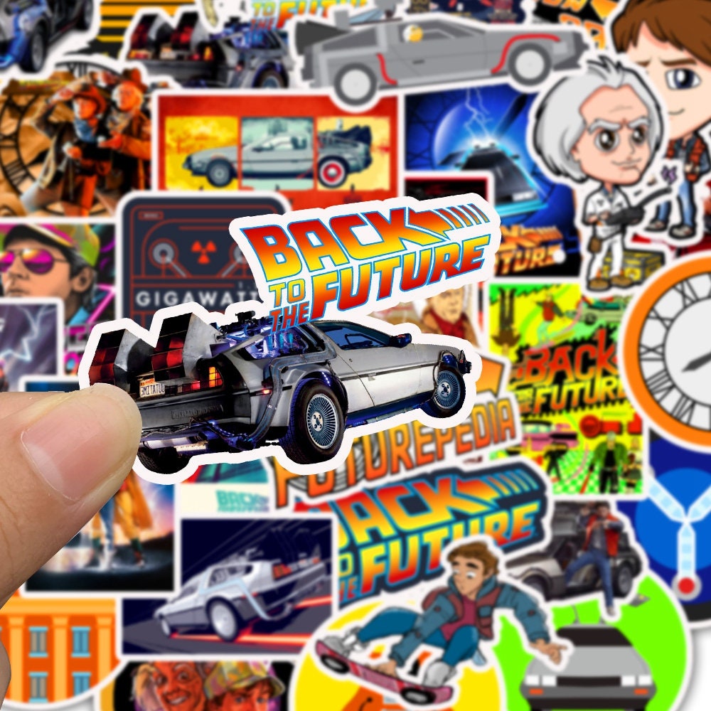 50 Stickers Back to Future Movie Design Cute Aesthetic - Etsy