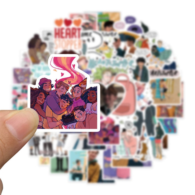 50 Stickers Heartstopper Design Cute Aesthetic Stickers Decal - Etsy ...