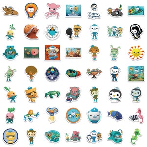 100 Stickers the Octonauts Theme Design Cute Aestheic Stickers ...