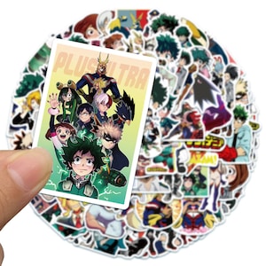 100 Stickers My Hero Academia Anime Theme Design Cute Aestheic Stickers ...