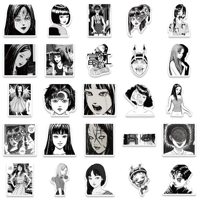 50 Stickers Tomie Design Cute Aesthetic Stickers Decal Collection ...