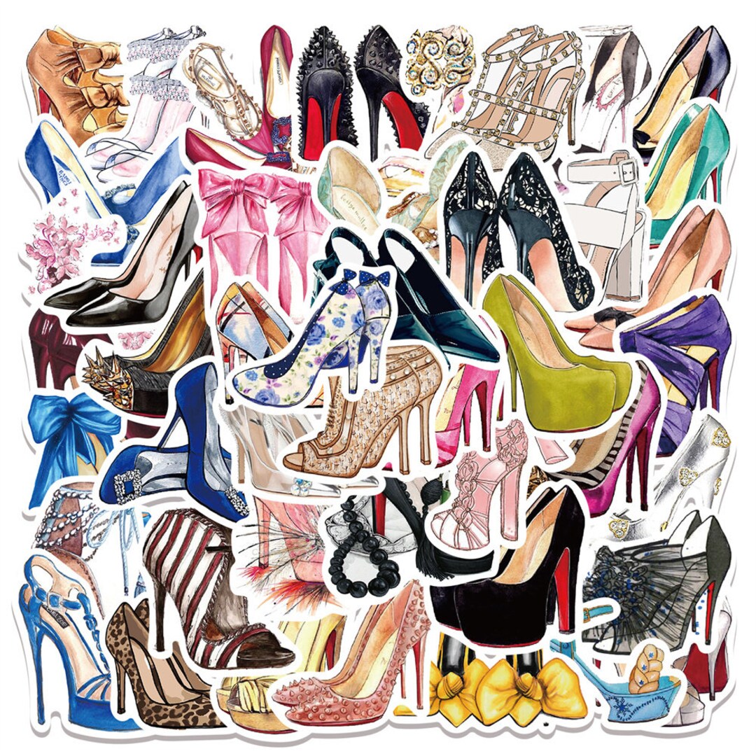 50 Stickers High Heels Design Cute Aesthetic Stickers Decal - Etsy