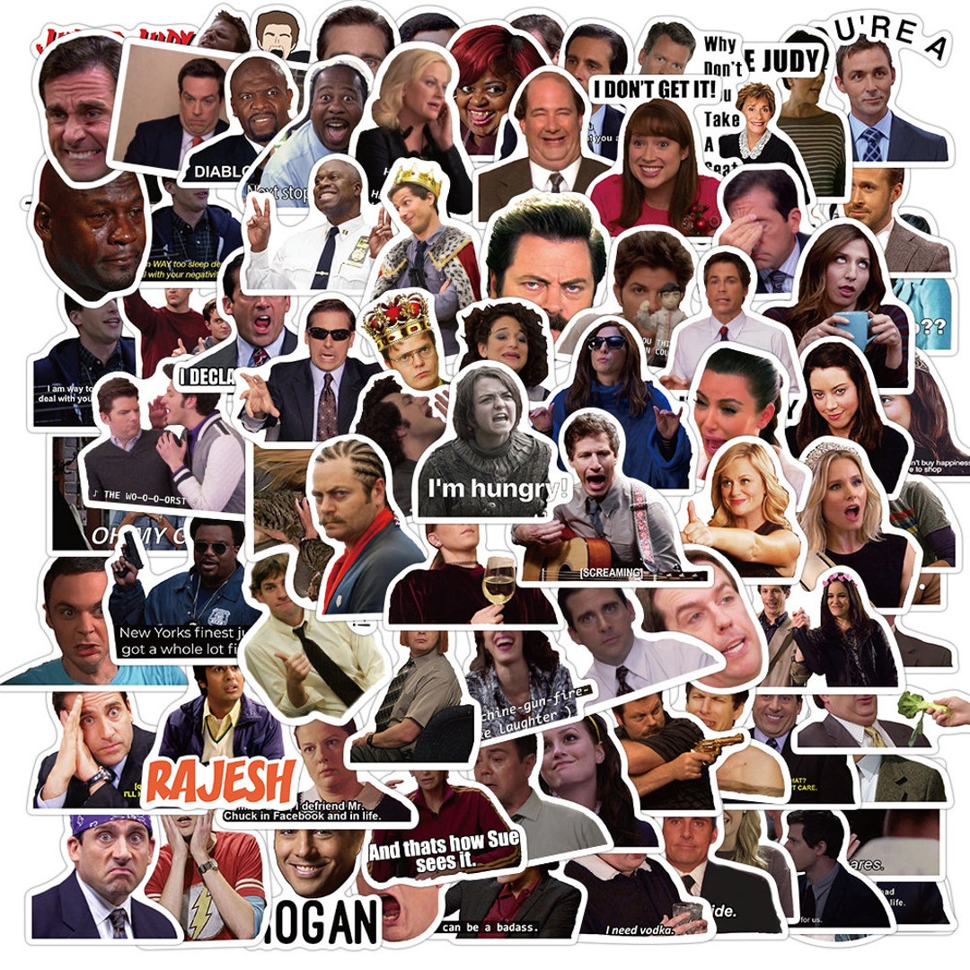 100 Stickers TV Drama Memes Theme Design Cute Aestheic Stickers ...