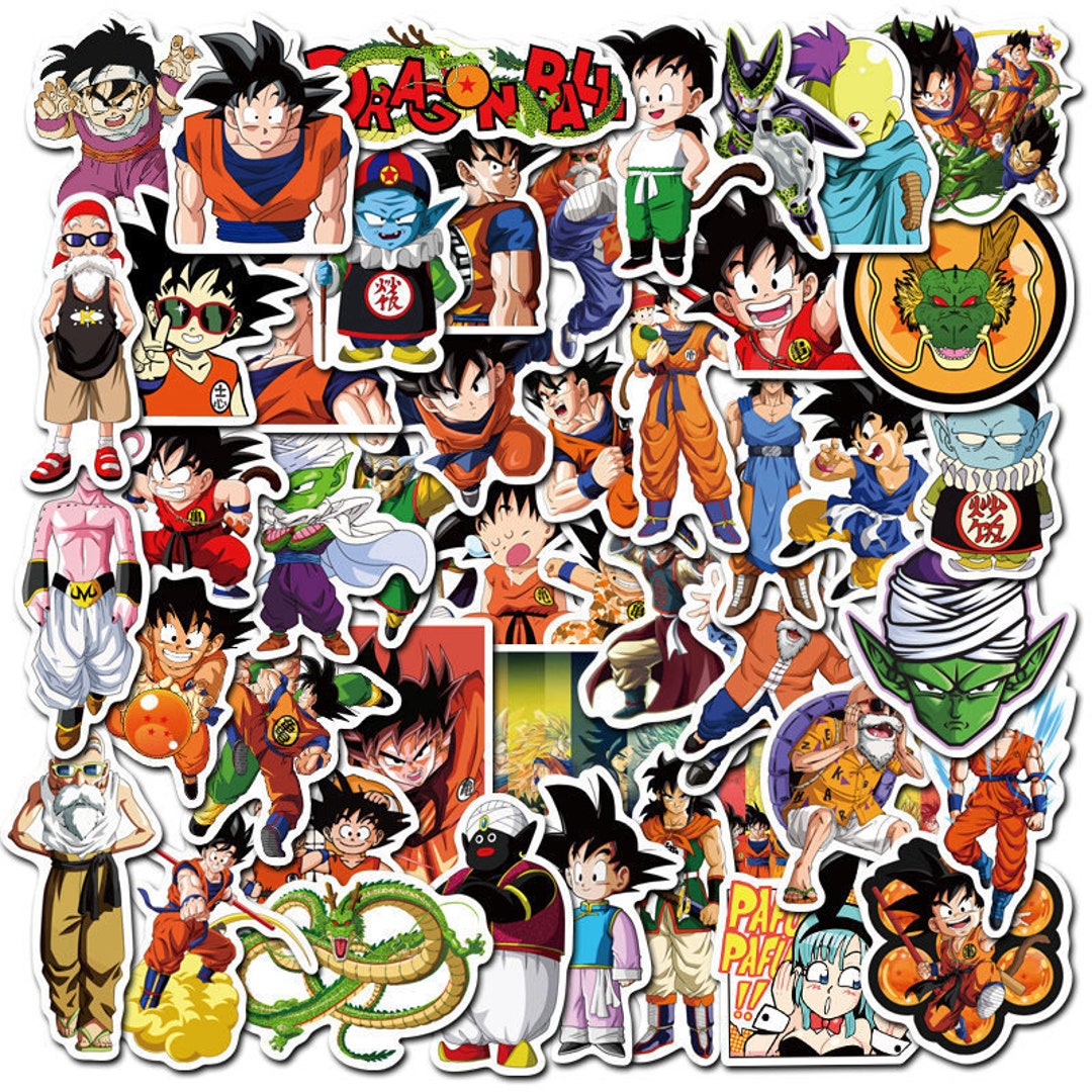 100 Stickers Dragon Ball Japan Anime Theme Design Cute Aestheic ...