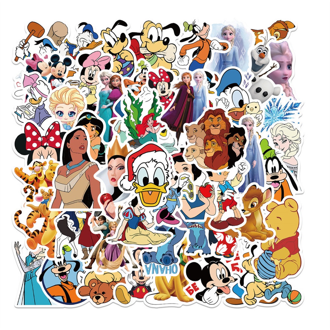50 Stickers Cartoon Collection 2 Design Cute Aesthetic Stickers Decal ...