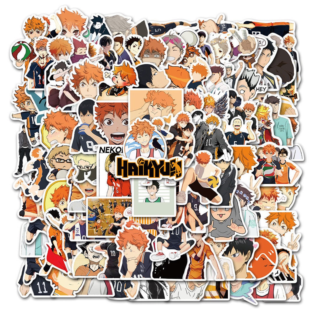 100 Stickers Haikyu Japan Anime Theme Design Cute Aestheic Stickers