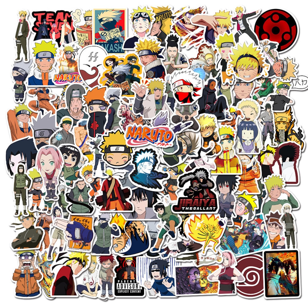 100 Stickers Naruto Japan Anime Theme Design Cute Aestheic Stickers ...