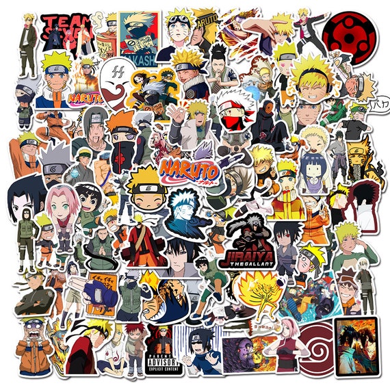 100 Stickers Naruto Japan Anime Theme Design Cute Aestheic - Etsy