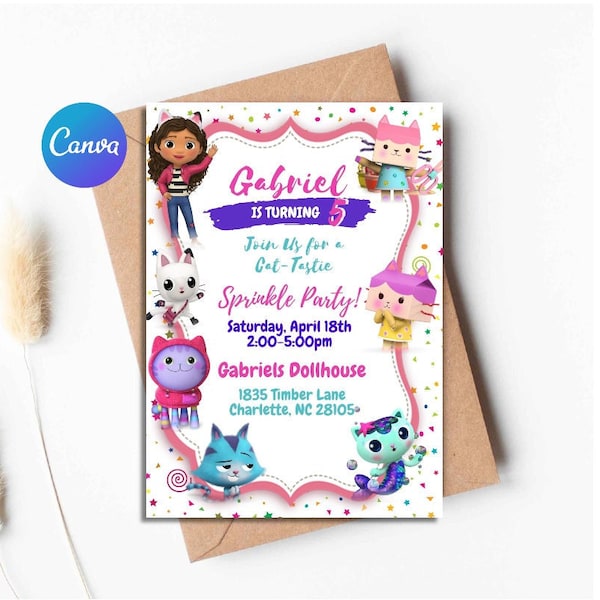 Gabby Dollhouse Cat Rat Cake Topper - Etsy