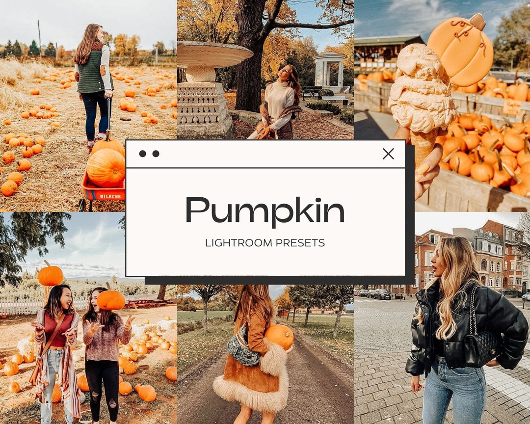 Pumpkin Presets Lightroom, Autumn Presets Instagram, Orange iPhone ...