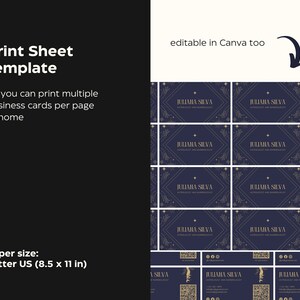 Astrologer Business Card Template, Witch Business Card, Printable ...