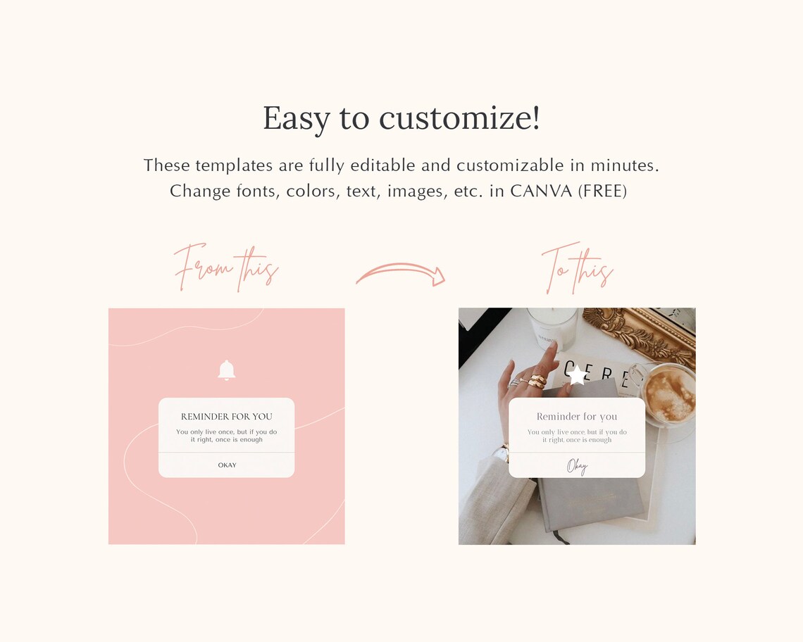 Coach Instagram Post Templates Canva, Course Creator Social Media Feed ...
