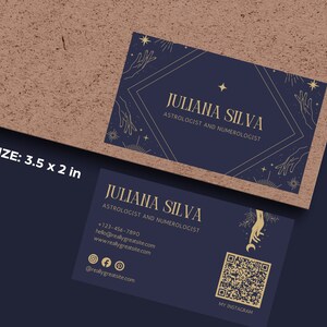 Astrologer Business Card Template, Witch Business Card, Printable ...