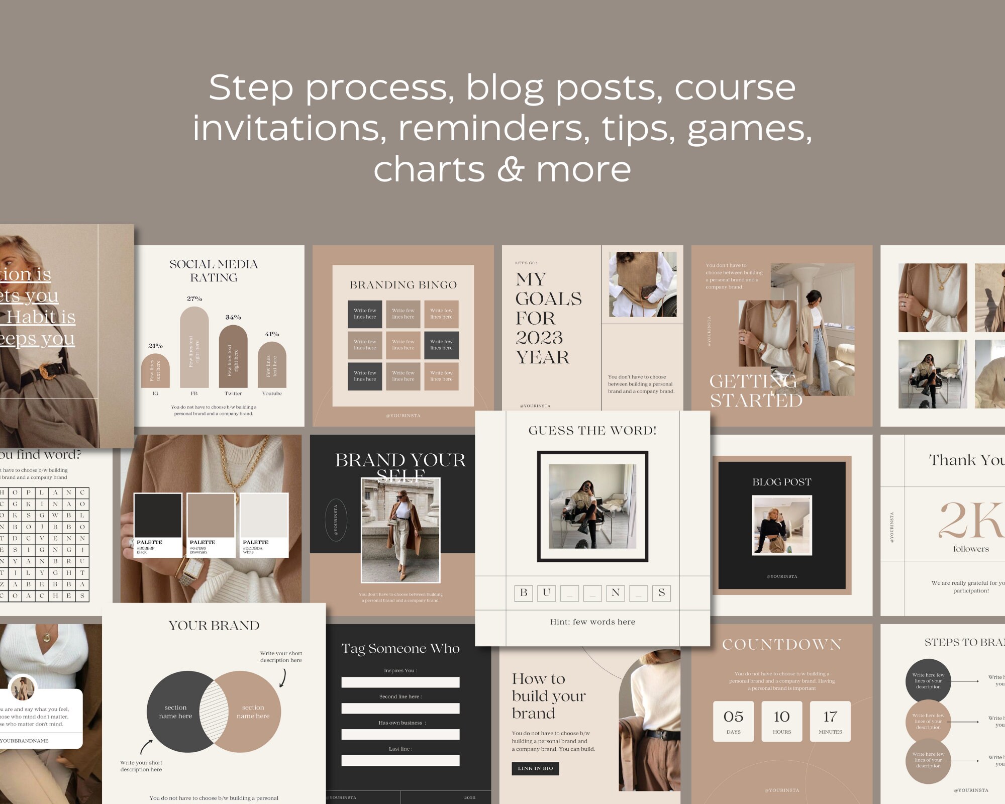 Coach Instagram Canva Template, Instagram for Coach, Social Creator ...