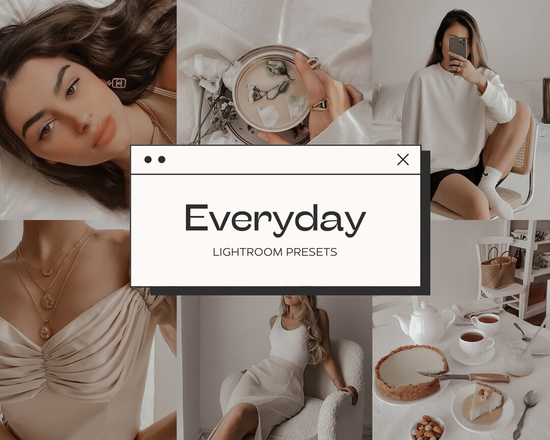 Everyday Presets Lightroom, Beige Presets Instagram, Neutral Presets, Cream Photo Filter, Nude ...