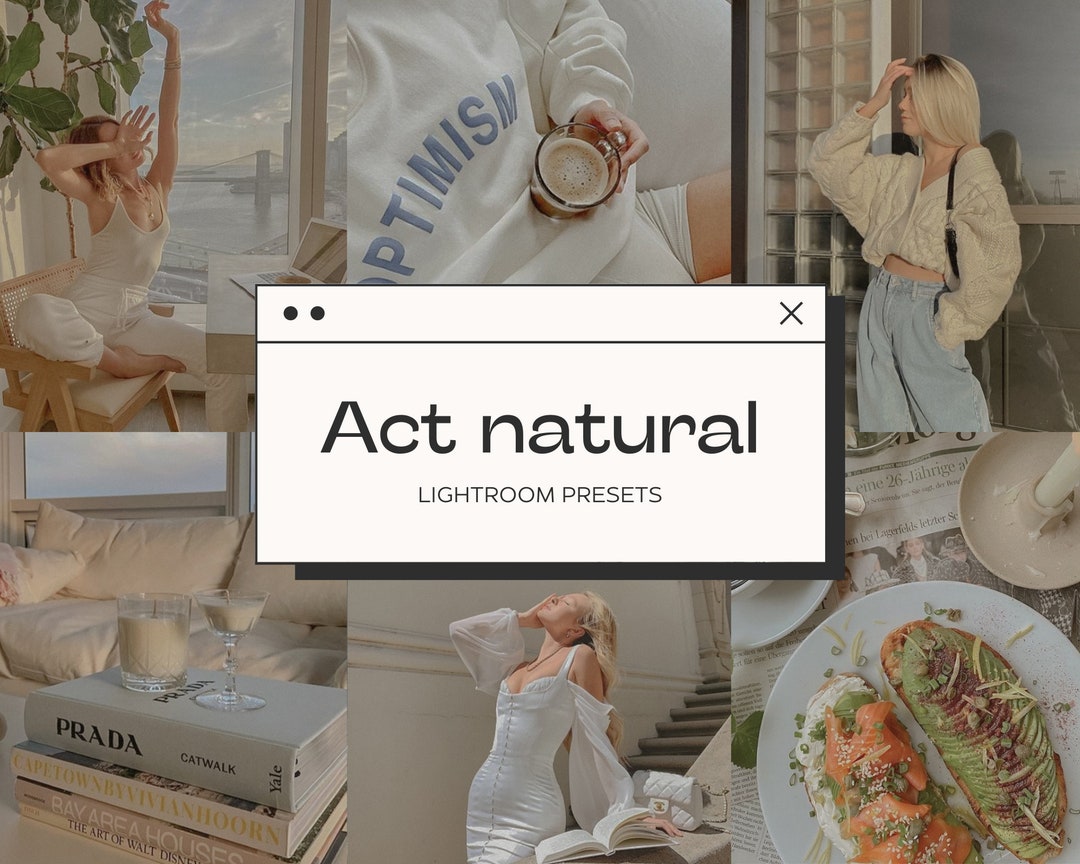 Act Natural Lightroom Mobile Presets, Matte Blogger Preset Instagram ...