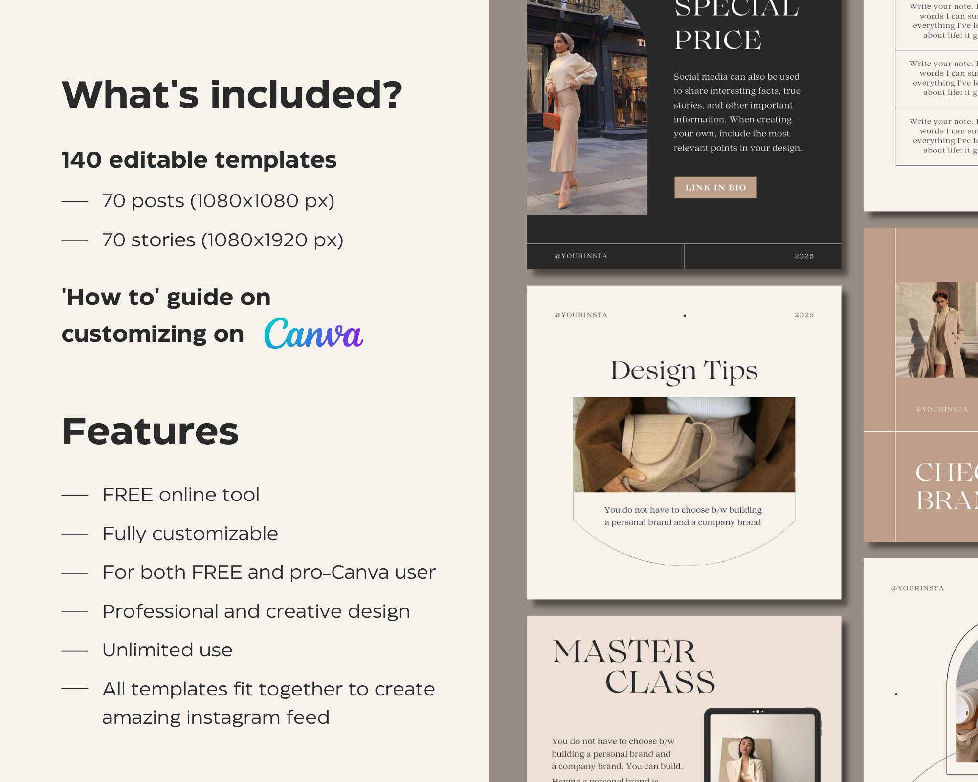 Coach Instagram Canva Template, Instagram for Coach, Social Creator ...