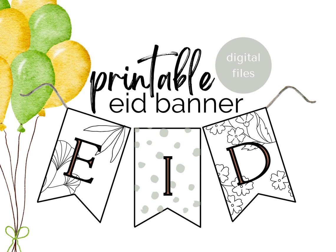 Eid Banner, Eid Mubarak Banner, Eid Decor, Eid Decorations, Eid Mubarak ...