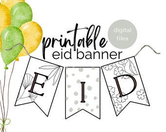 Eid Banner, Eid Mubarak Banner, Eid Decor, Eid Decorations, Eid Mubarak ...