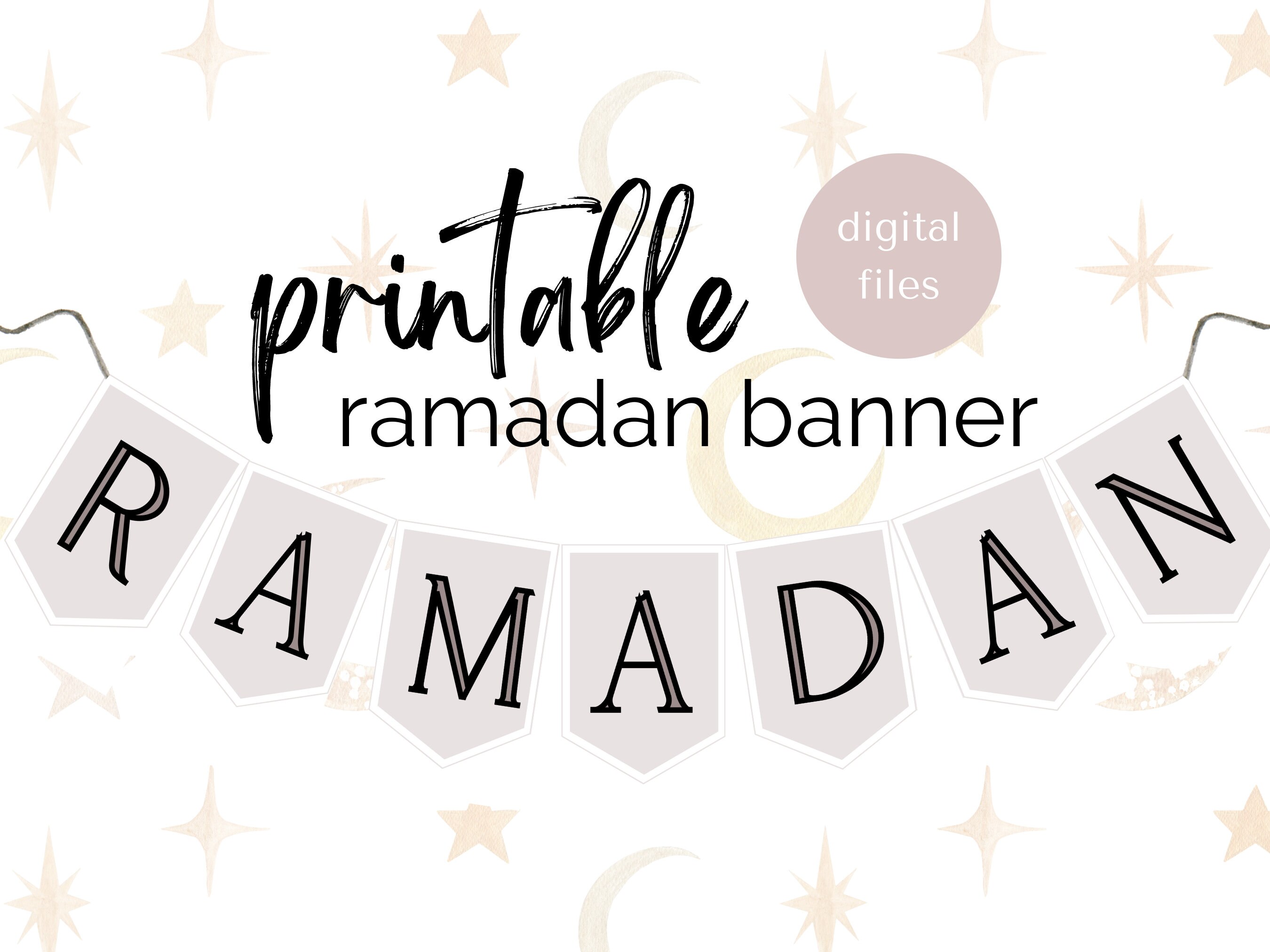 Ramadan Banner, Ramadan Mubarak Banner, Ramadan Printables, Ramadan ...