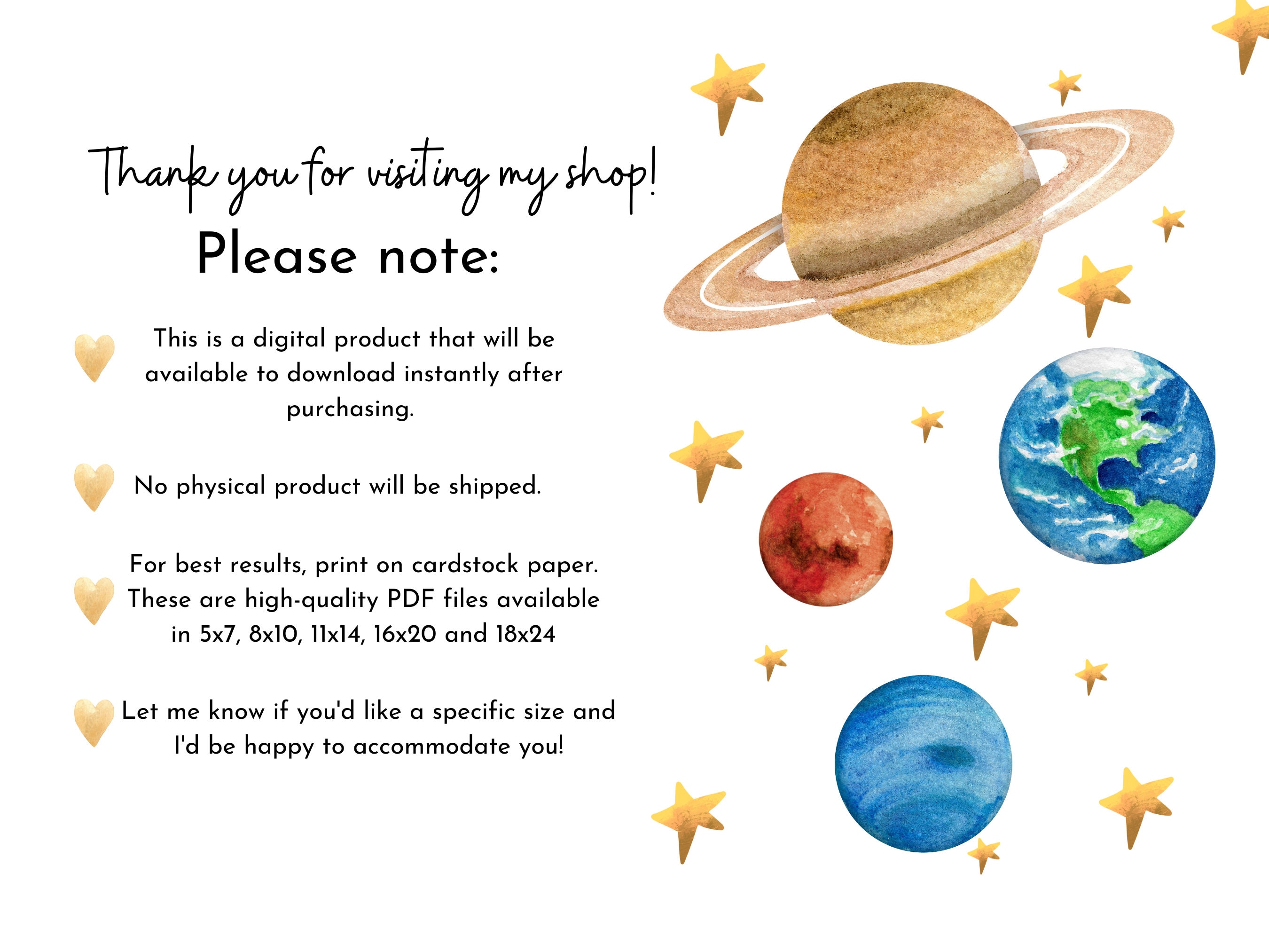 Solar System Print, Outer Space Poster, Space Wall Art Kids, Space ...