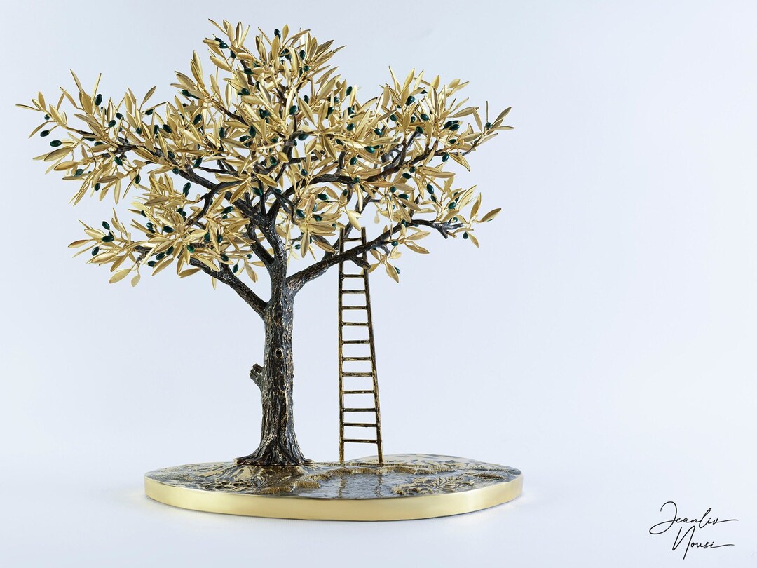 Olive Tree Sculpture With Ladder the Harvest. - Etsy