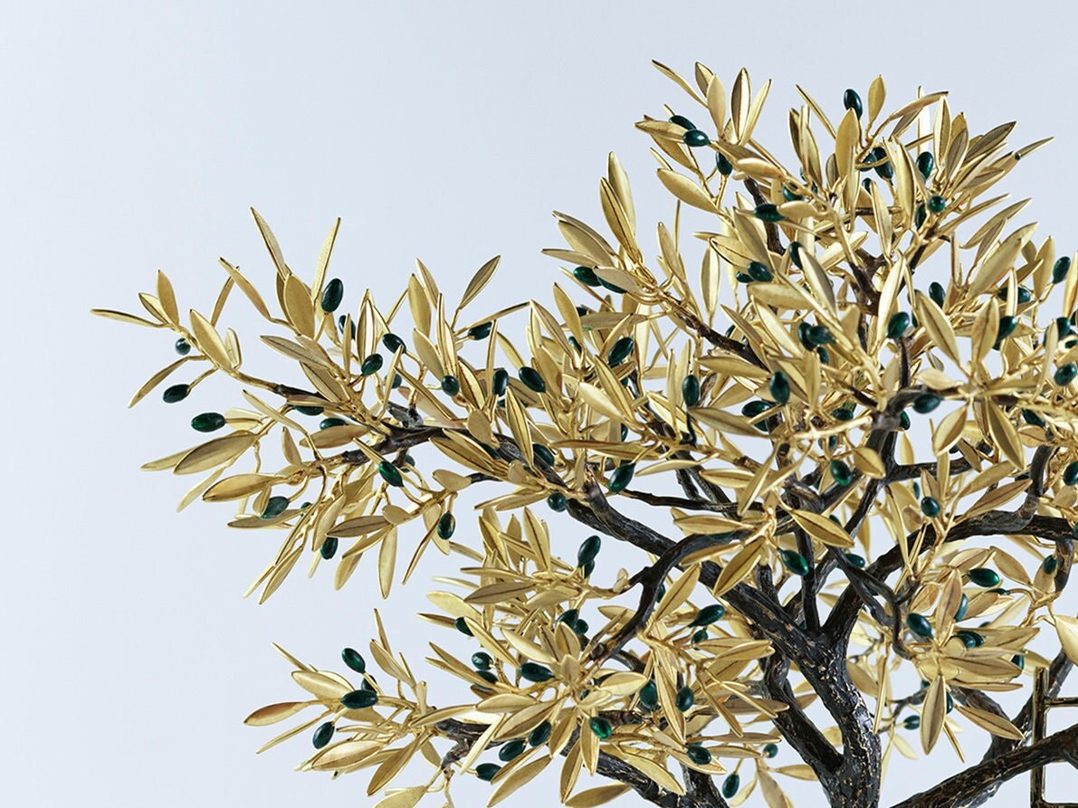 Olive Tree Sculpture With Ladder the Harvest. - Etsy