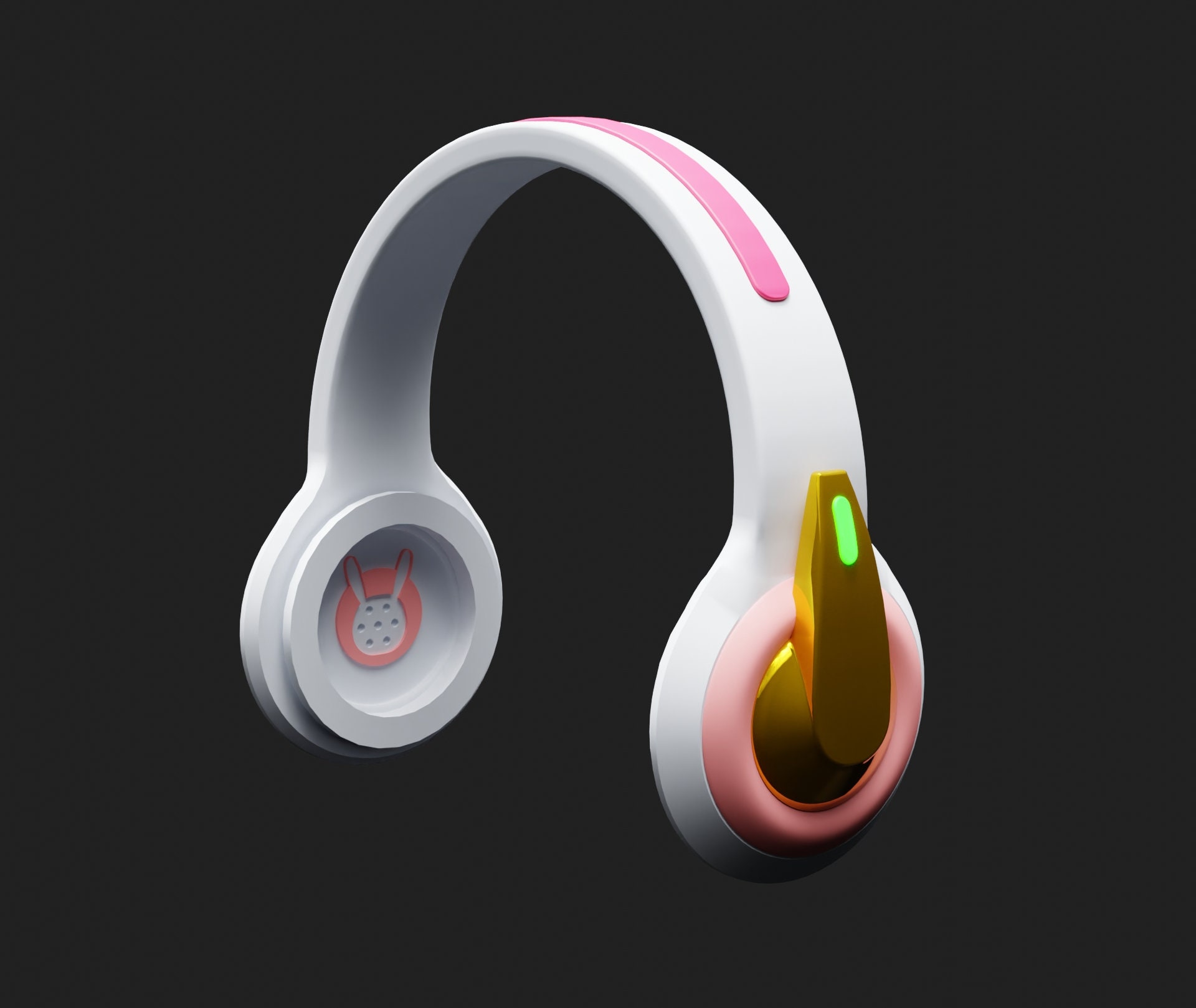 3D Model D.va Cosplay Headphones Overwatch Academy Props - Etsy