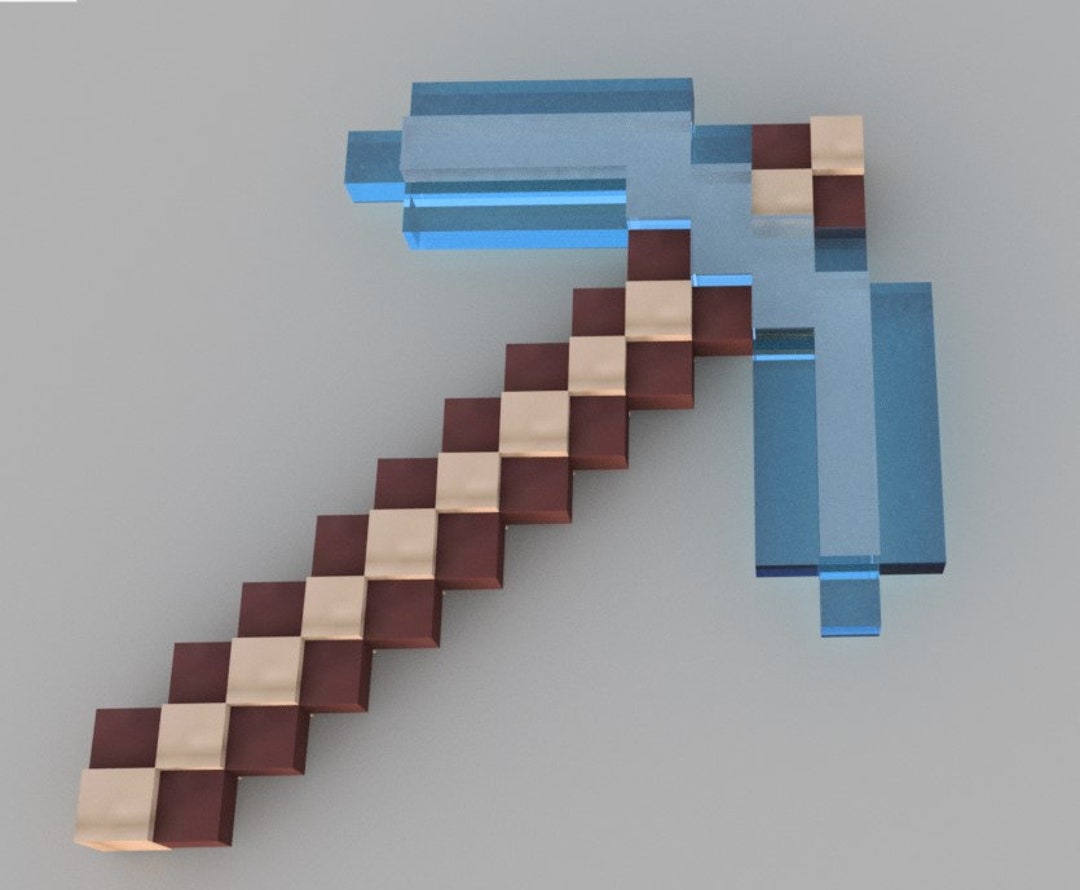 3D Model Minecraft Pick Cosplay Props - Etsy