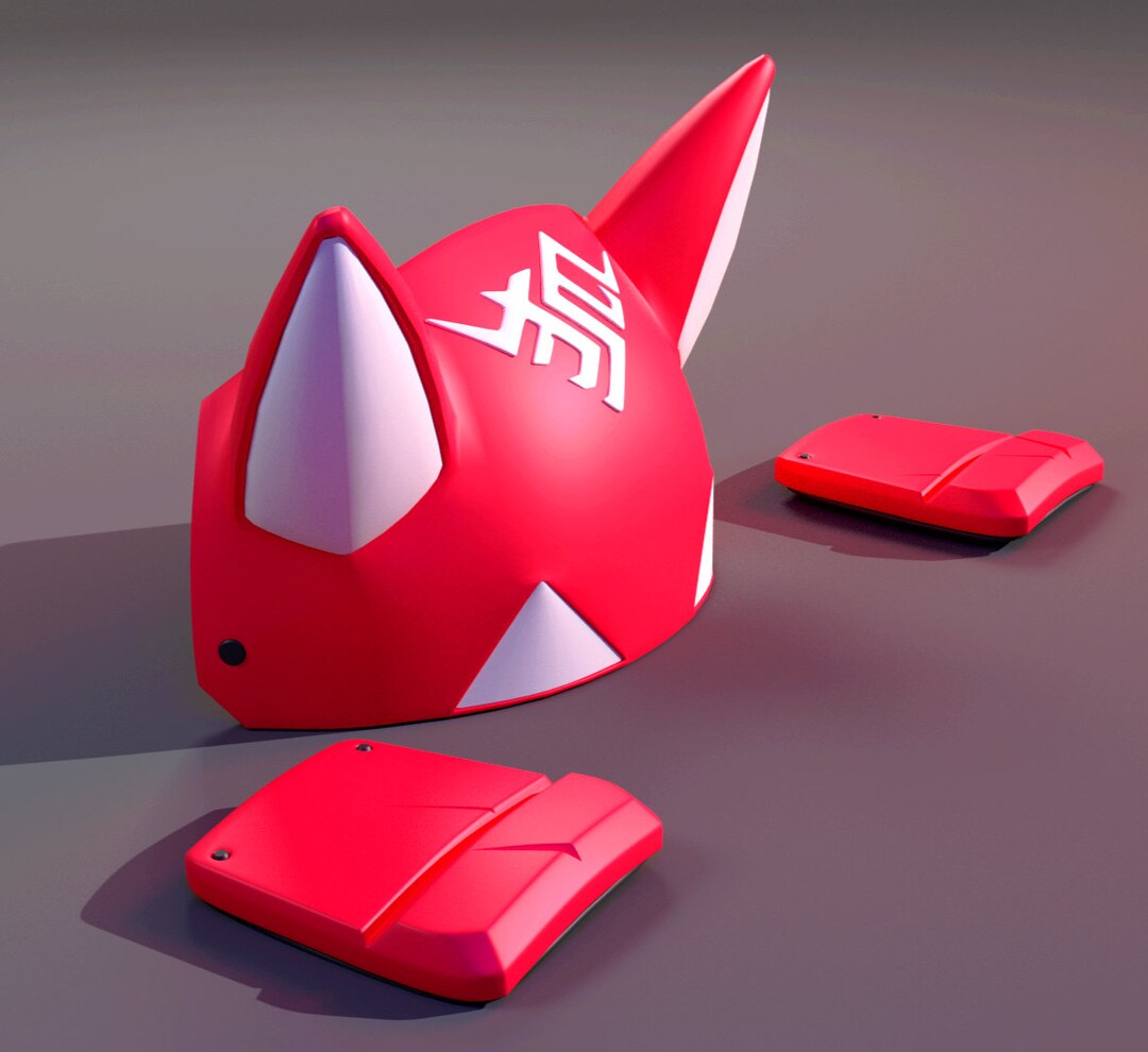 Files for 3D Printing Kiriko Kitsune Mask Headband and Armor for Gloves ...