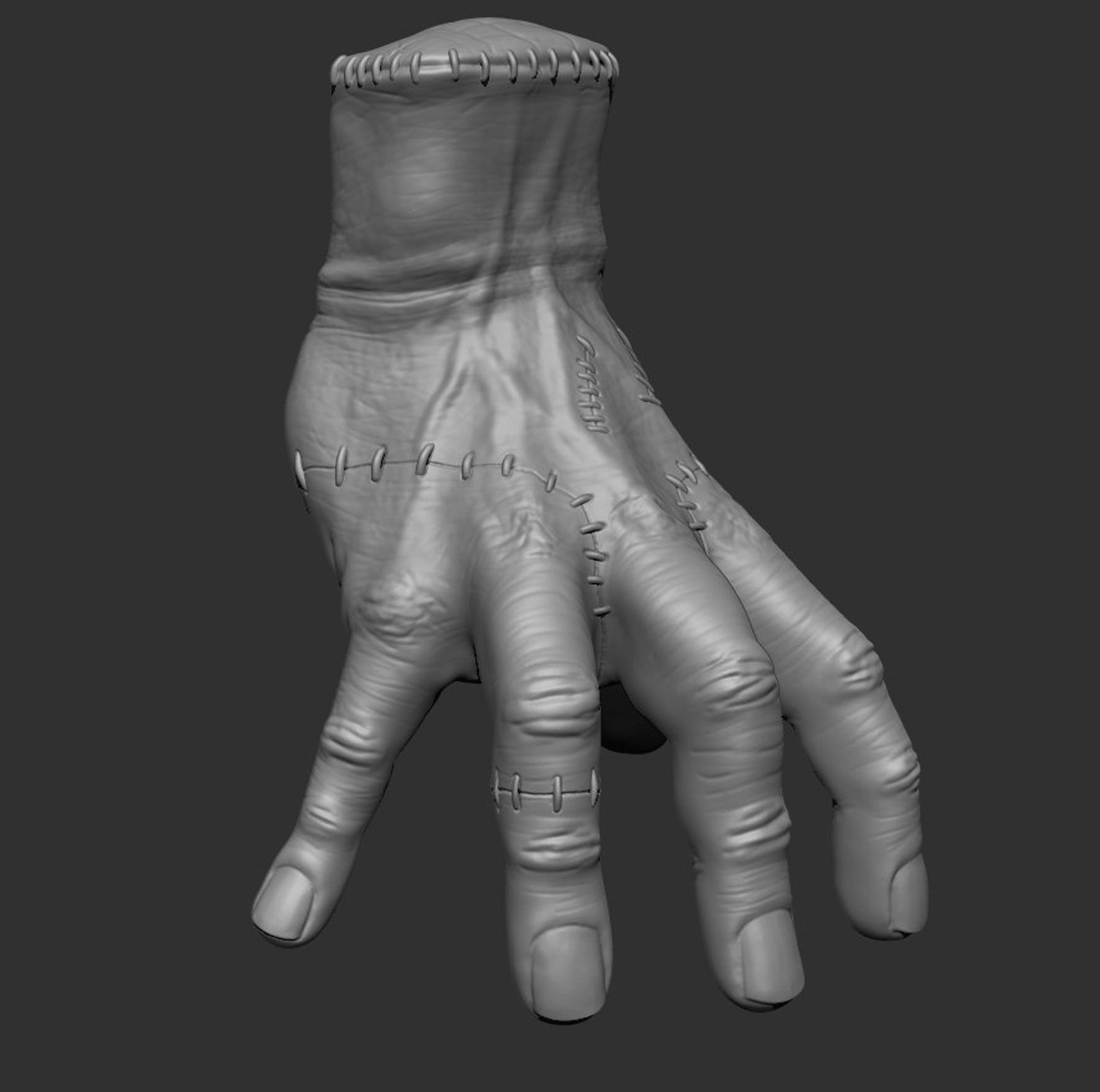 3D Model Thing Wednesday the Addams Family Frankenstein - Etsy