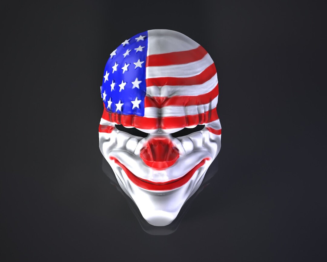 Files for 3D Printing - PAYDAY 3 - Dallas Replica Mask Cosplay Mask and ...