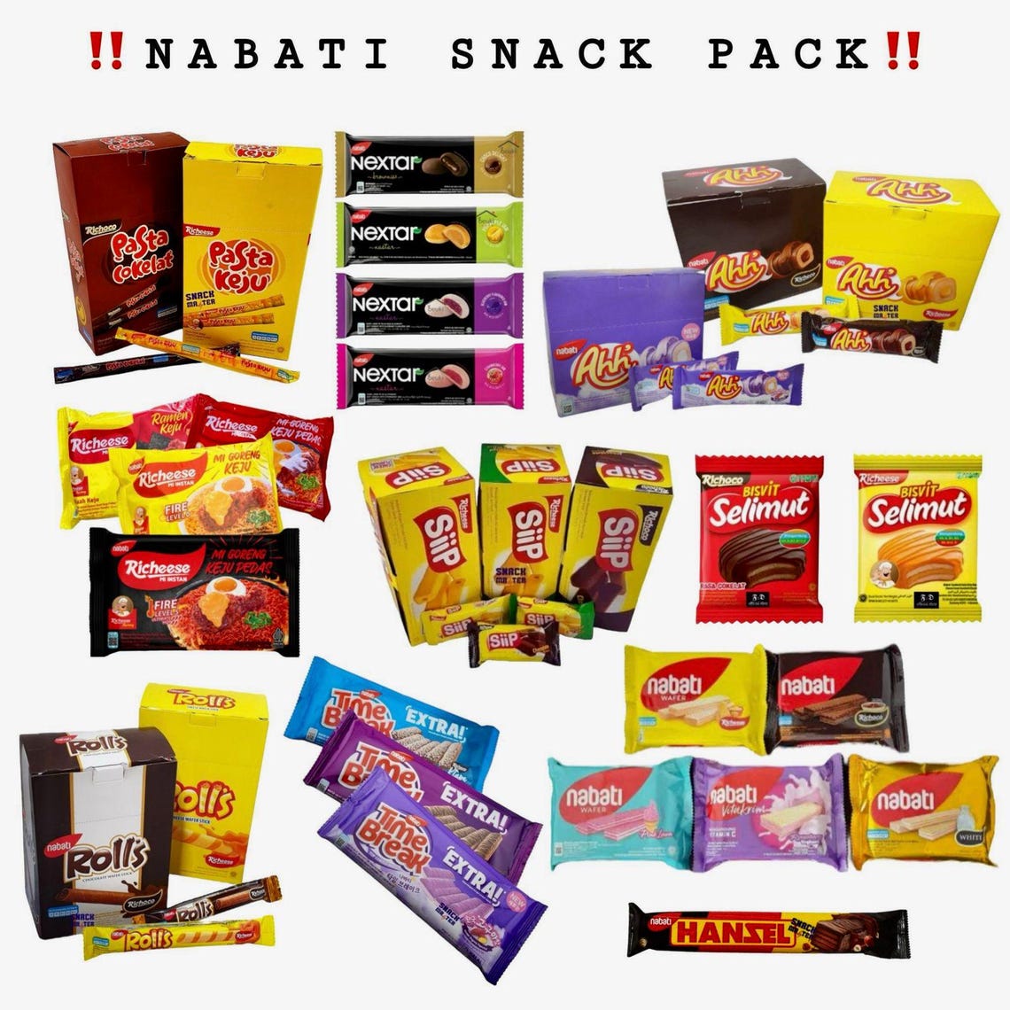 Indonesian Nabati Snacks Package - Etsy