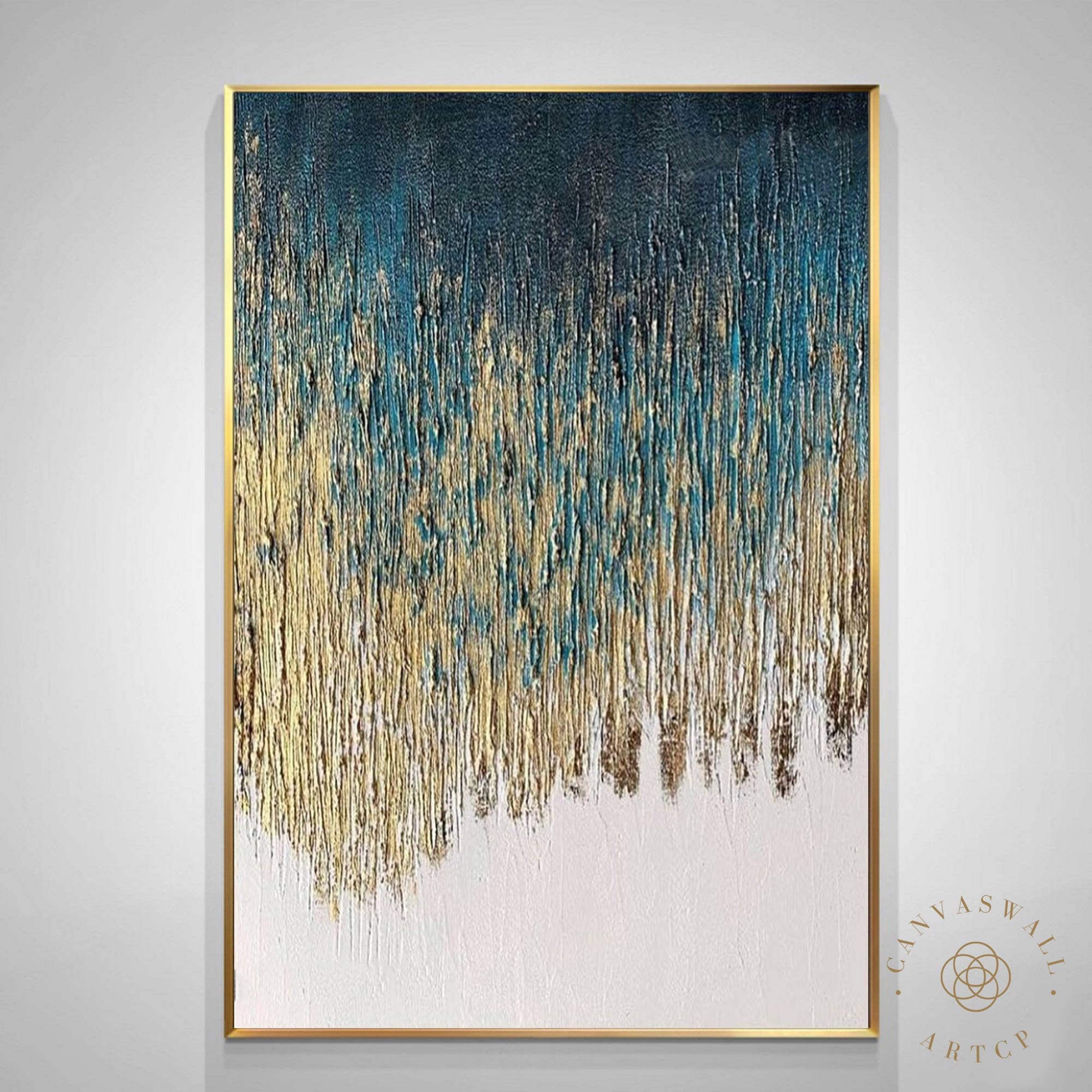 Original Teal Abstract Painting Teal Abstract Wall Art - Etsy
