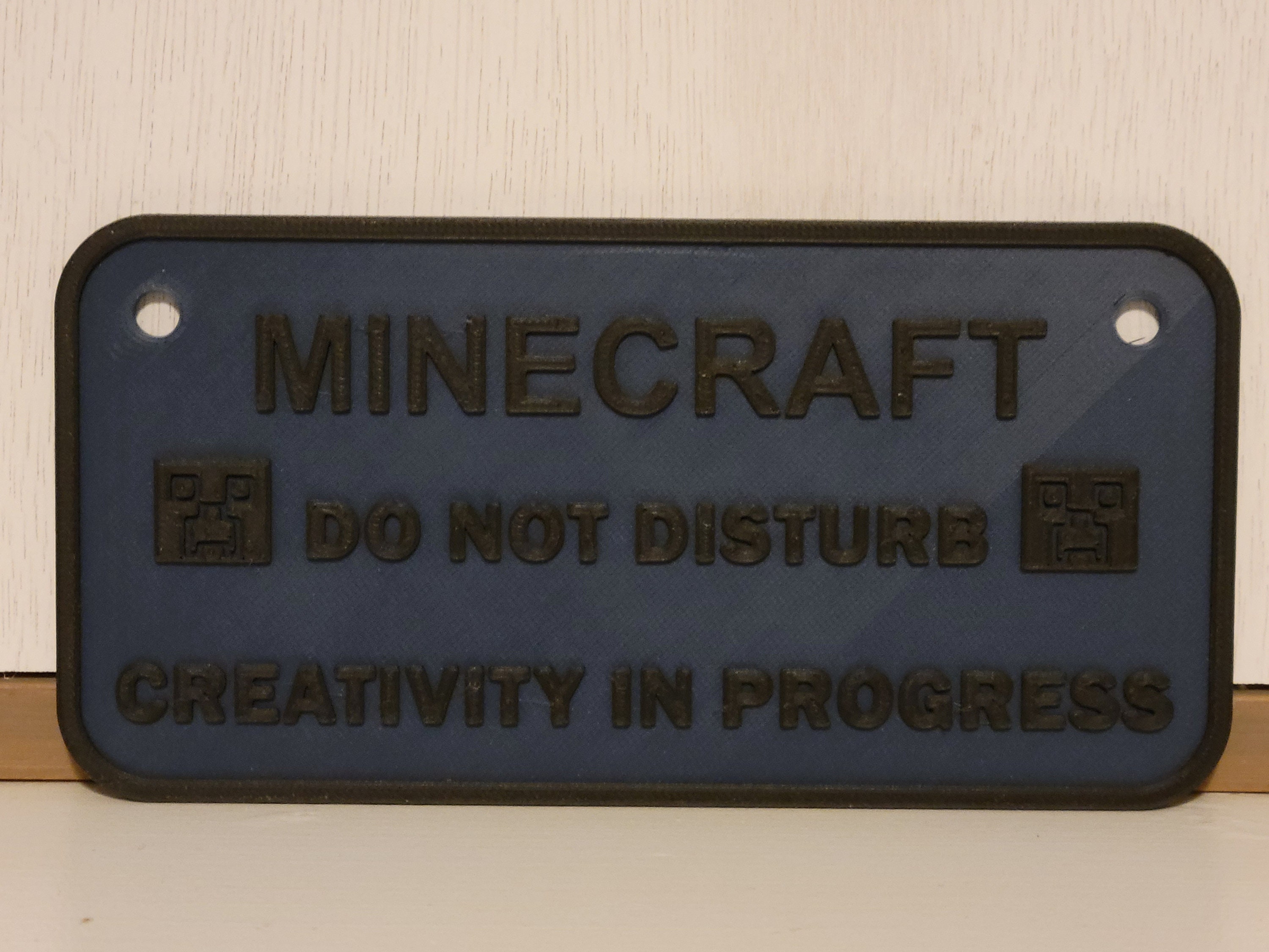 3D Printed Minecraft Sign - Etsy