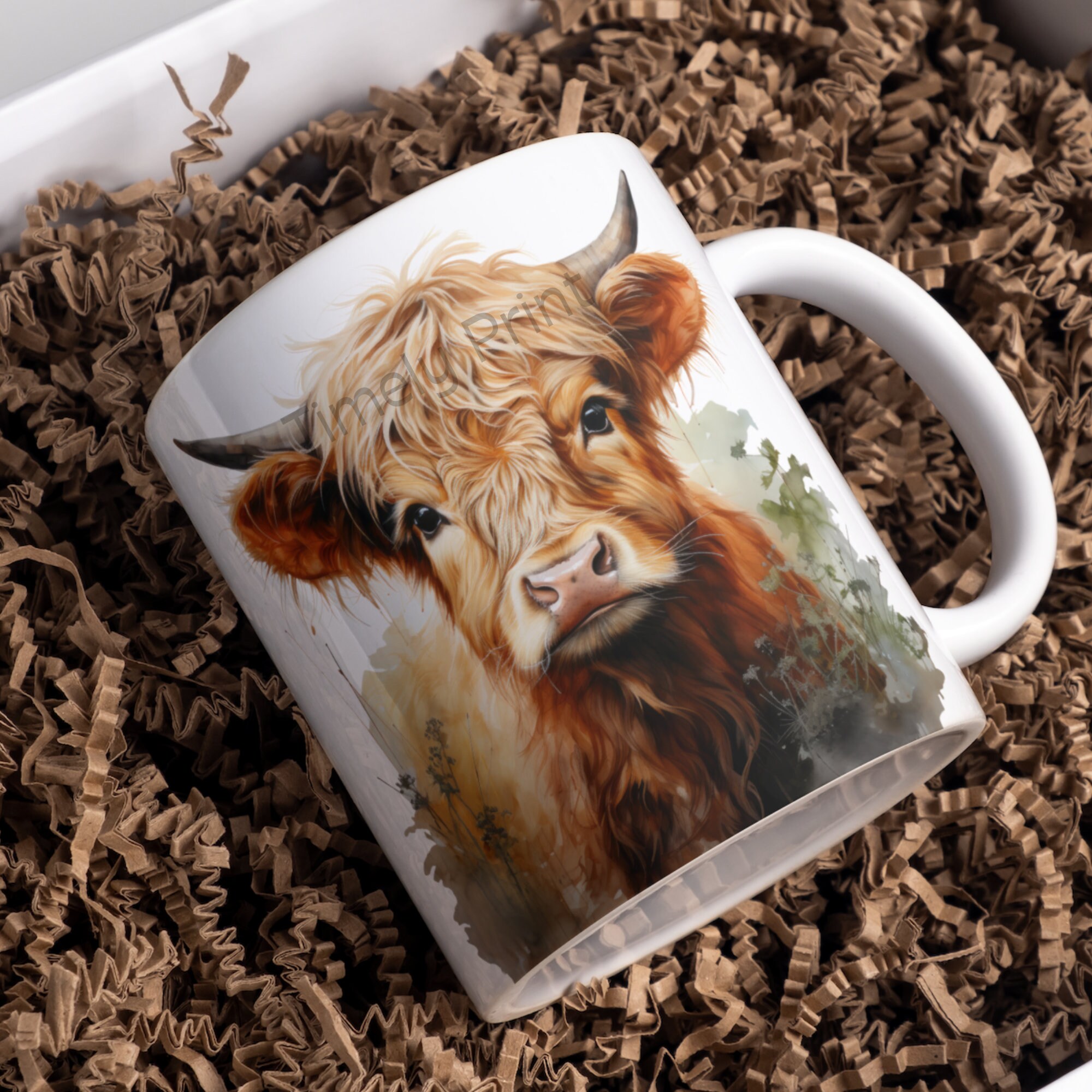 Highland Cow PNG Highland Cow Decor Watercolor Highland Cow Clipart PNG ...