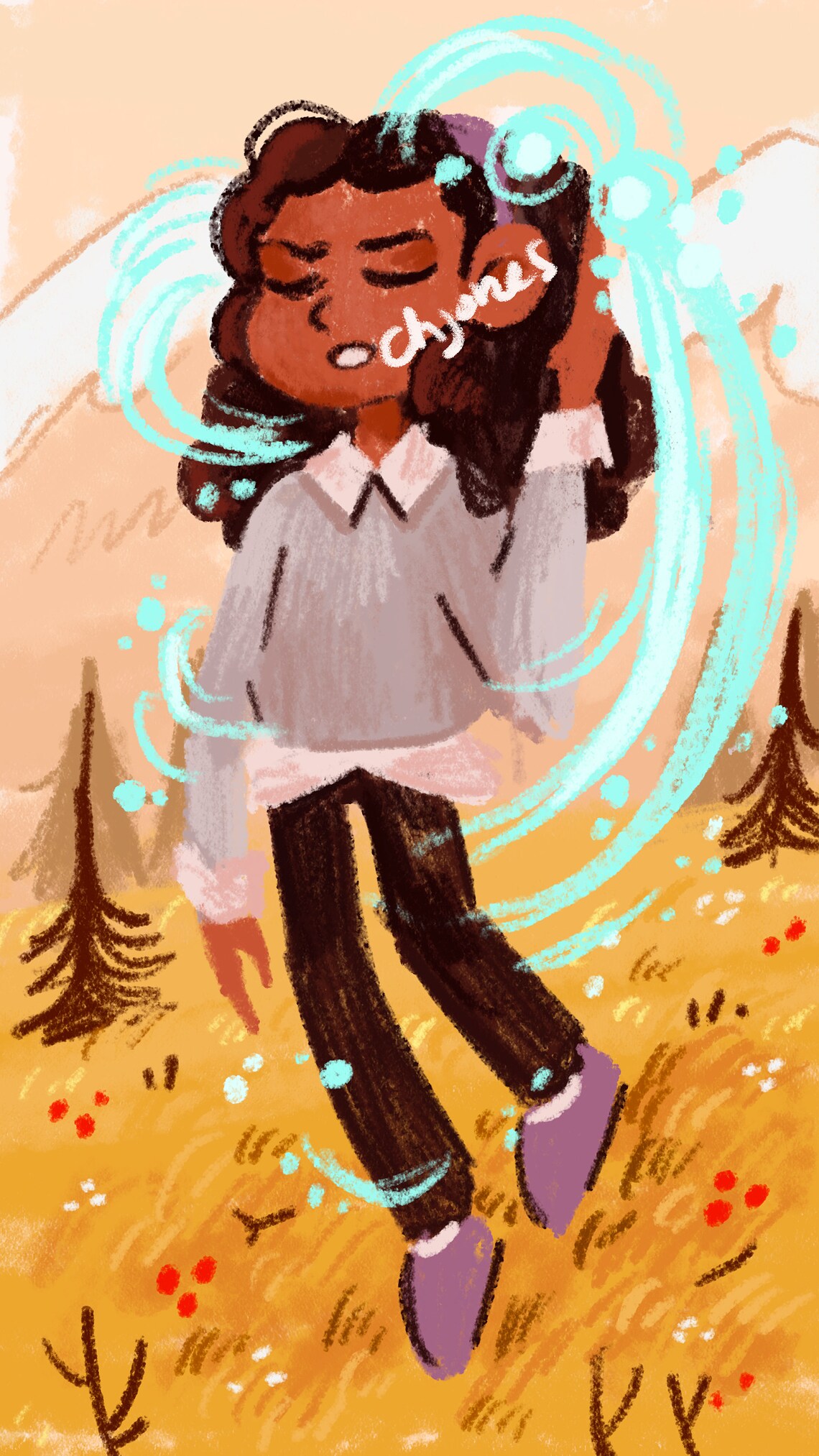 Hilda Season 3 Phone Wallpaper Set: Handpainted Mobile Backgrounds ...