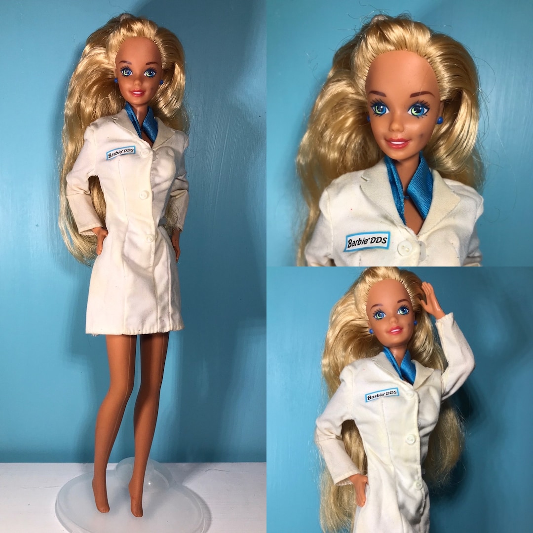 Vintage 90s Doctor Barbie - Etsy